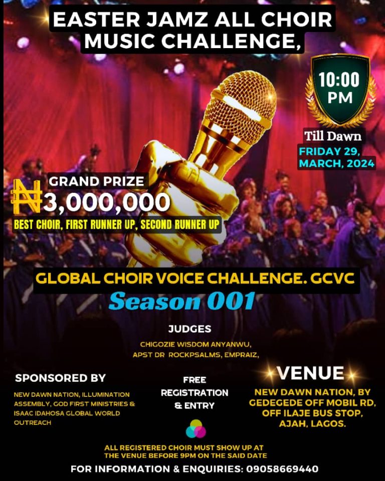 Best Choir To Win N3m At God First Ministry Inc Easter Miracle Night ...