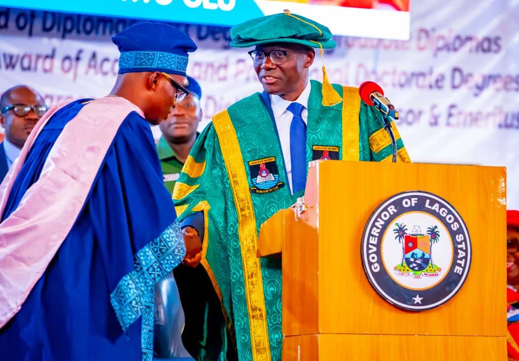 Sanwo-Olu Attends LASU’s Convocation, Rewards Best Graduating Student ...
